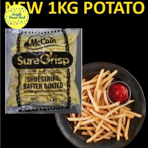 Jual mccain shoestring batter butter coated french fries kentang beku ...
