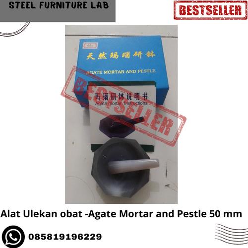 Jual Alat Ulekan obat -Agate Mortar and Pestle 50 mm READY STOCK - Kab ...