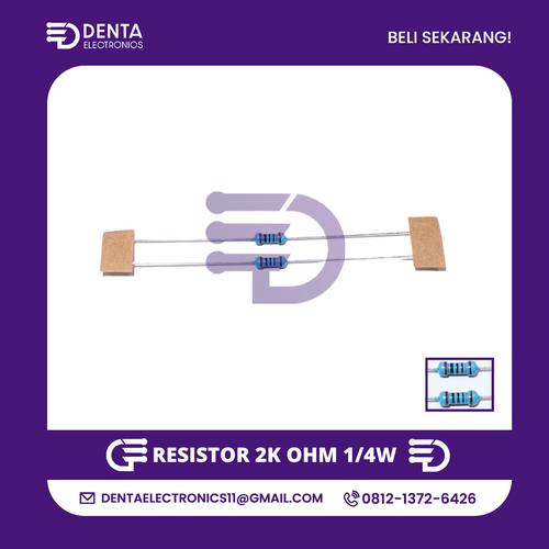 Jual Resistor 2K Ohm 1/4W (Seperempat) 1% Dip2 - Biru - Kota Tangerang ...