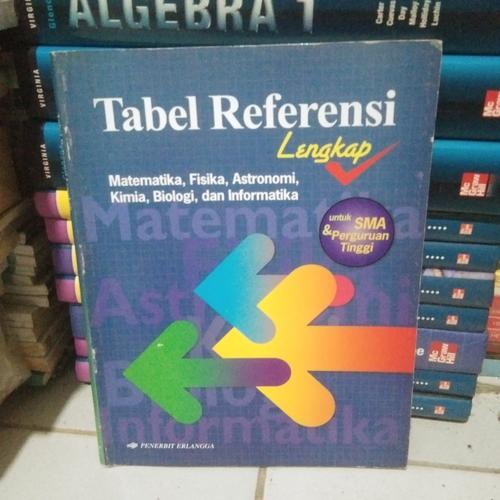 Jual TABEL REFERENSI LENGKAP.MATEMATIKA.FISIKA.ASTRONOMI.KIMIA.BIOLOGI ...