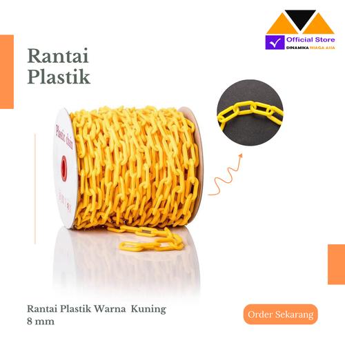 Jual Plastic Chain Rantai Plastik Warna Kuning 8mm Harga Per Meter - Merah - Jakarta Barat ...