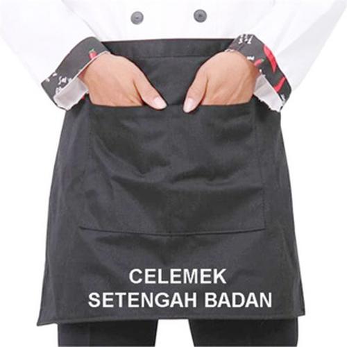 Jual Celemek setengah badan / Apron celemek pinggang - Hitam, SETENGAH ...