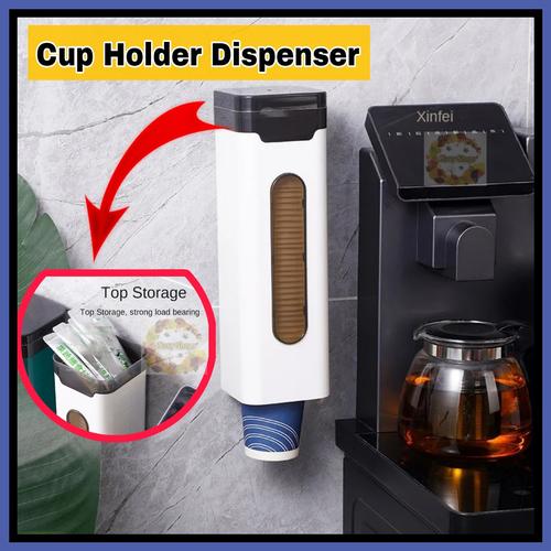 Jual PAPER CUP DISPENSER DOUBLE - TEMPAT GELAS HOLDER - RAK GELAS ...