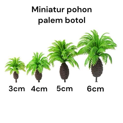 Jual Miniatur pohon palem botol / Maket pohon palem botol - 5cm - Kota ...