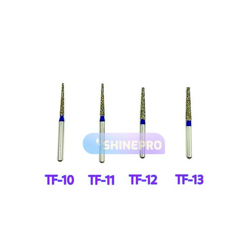 Jual Dental Diamond Bur Tapered Fissure Bur Flat End Bur Biru POLOBUR ...