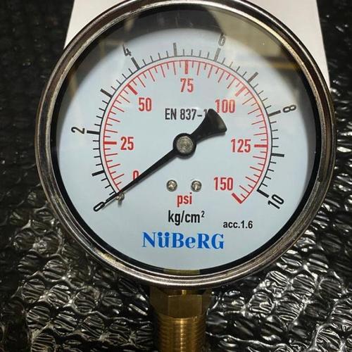 Jual PRESSURE GAUGE 10 BAR 4INCH BLACK STEEL - 16 bar - Kab. Bekasi ...
