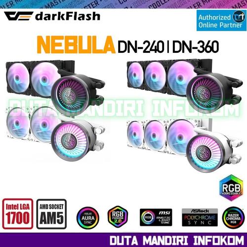 Promo darkFlash NEBULA DN 240 I DN 360 - ARGB AIO Liquid CPU Cooler I ...