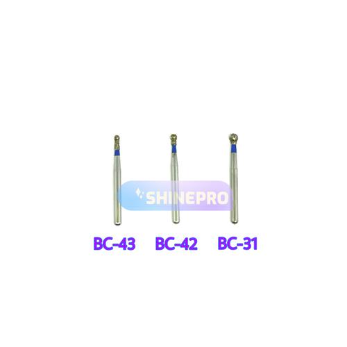 Jual Dental Diamond Bur Collar Round Bur Bulat Tambal Gigi Biru POLOBUR ...