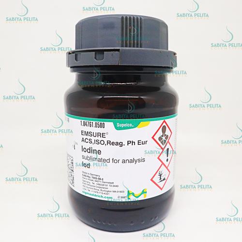 Jual Iodine sublimated for analysis MERCK 1.04761.0500 / Cap. 500 gram ...