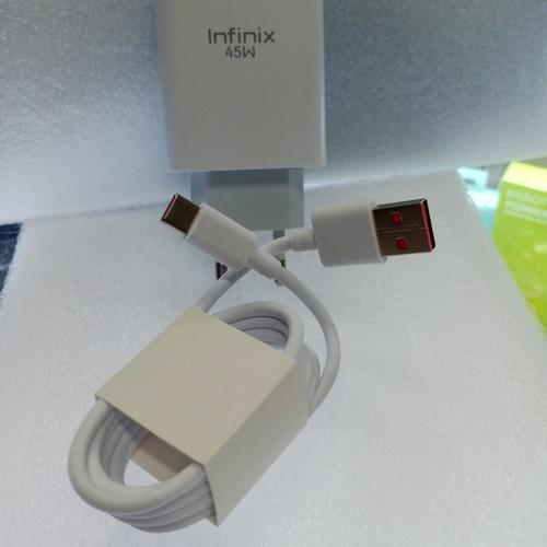 Jual CASAN HP INFINIX USB TIPE C FAST CHARGER 33 45 68 WATT ORIGINAL ...