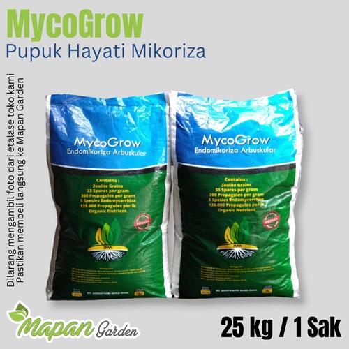 Jual MycoGrow Pupuk Hayati Mikoriza 25 kg 1 Sak Nutrisi Subur Tanah ...