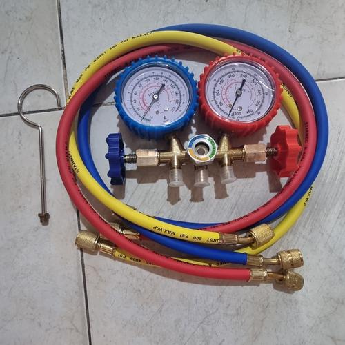 Jual Manifold Doble AC R32 / R410 + 3pcs Selang R32/r410 - Jakarta Barat - karya sodara 07 ...
