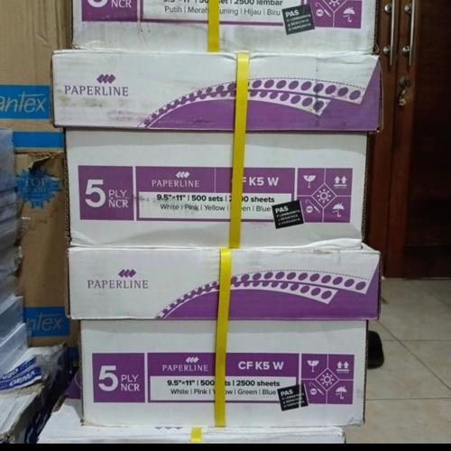 Jual continuous form / kertas komputer 5 ply 9,5 X 11 warna(NCR ...