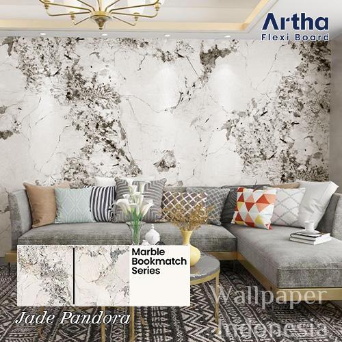 Promo PVC Marmer / Marble Tebal 8 mm / Flexi Board ARTHAWALL - Bianco ...