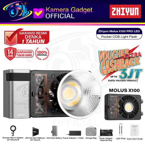 Promo Zhiyun Molus X100 PRO LED Pocket COB Light Flash Lampu Molus X 100 Pro - X100 BASIC Cicil ...