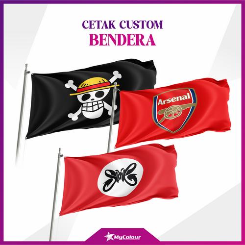 Jual Cetak Custom Printing Bendera Kain Satuan Dekorasi Ruangan - 60x40 ...