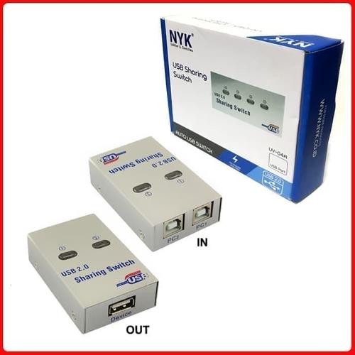 Jual Auto Switch Printer 2 Port NYK / USB Sharing Switch Printer 2Port ...