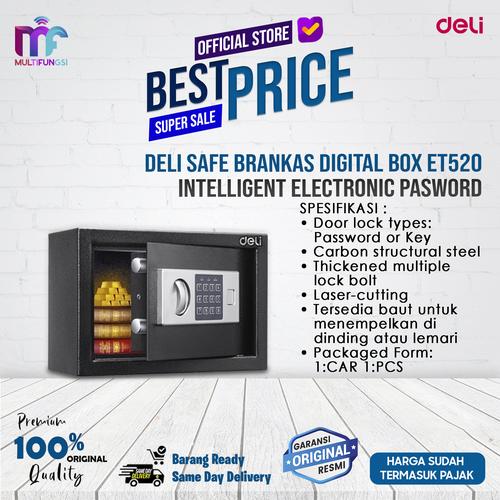 Jual Deli Safe Brankas Digital Box ET520 Intelligent Electronic Pasword ...