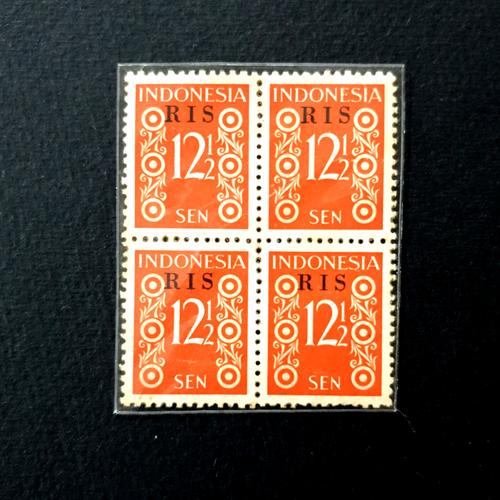 Jual Prangko/Perangko INDONESIA. 1950. c.t. RIS 12 1/2 cent. Blok-4 ...
