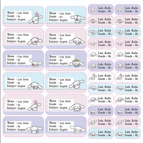 Jual STICKER LABEL NAMA COMBO - Sanrio - Kota Tangerang - Stiker Label ...