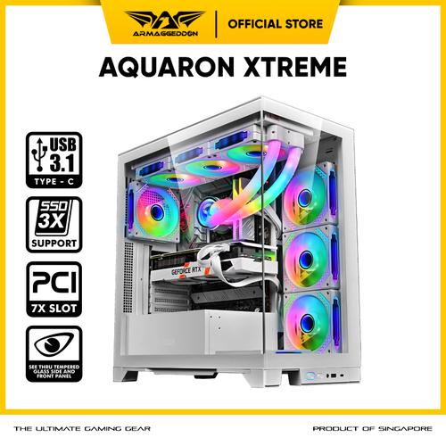 Promo Casing Gaming Armaggeddon Aquaron Xtreme E-ATX | Front & Side ...