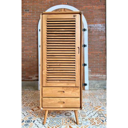 Jual almari pakaian mini anak 1 pintu retro minimalis laci terbaru ...