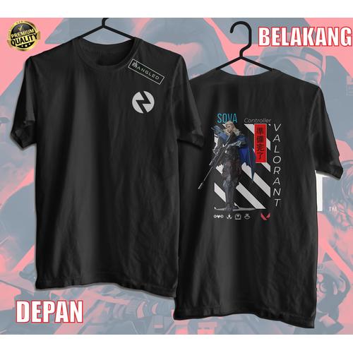 Jual baju valorant shirt SOVA - baju gamer - distro - baju valo - S ...