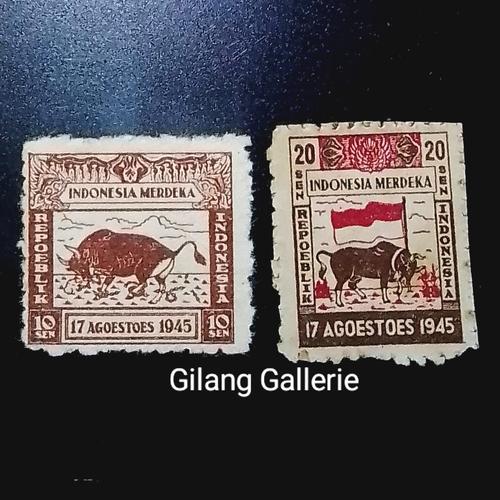 Jual Perangko Pertama Set Lengkap Repoeblik Indonesia Merdeka 1945 ...