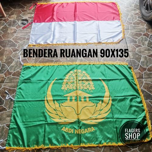 Jual [PAKET] BENDERA RUANGAN INDONESIA + KORPRI UKURAN 90x135 CM - Kab ...