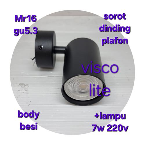Jual kap sorot dinding mr16 / spotlight rel led 7w 7watt - sorot ...