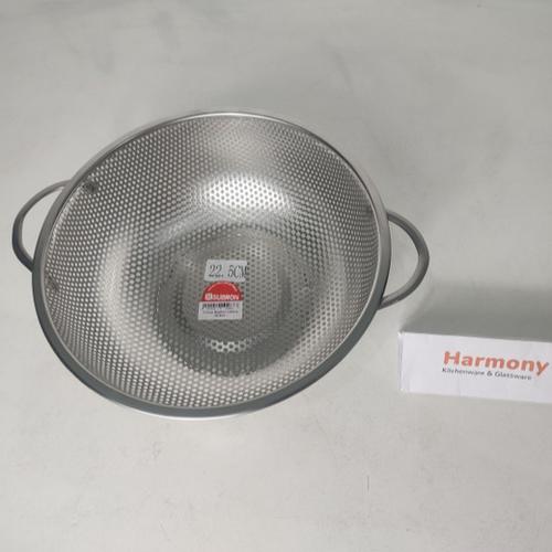 Jual Subron Baskom Lubang 22.5 cm Saringan Stainless Cuci Buah ...