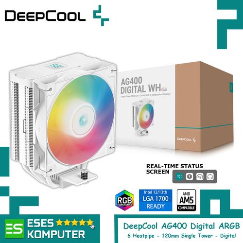 Jual HSF Deepcool AG400 Digital ARGB White | 120mm Air CPU Cooler Intel ...
