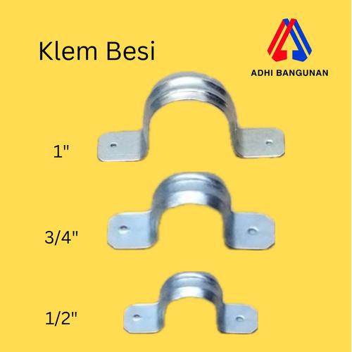 Jual Klem Besi Pipa 1/2" 3/4" 1" - 3/4" - Kota Bandung - Adhi Bangunan ...
