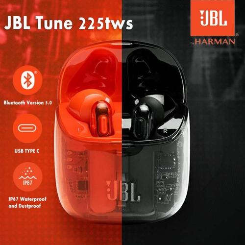 Promo HEADSET BLUETOOTH JBL TUNE 225 TWS GHOST EDITION WIRELESS ...
