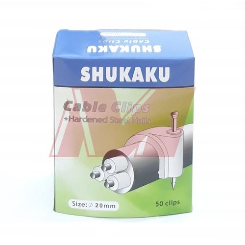 Jual Shukaku 20mm Cable Clips 20mm Klem Kabel Asli Paku Beton 20 mm ...