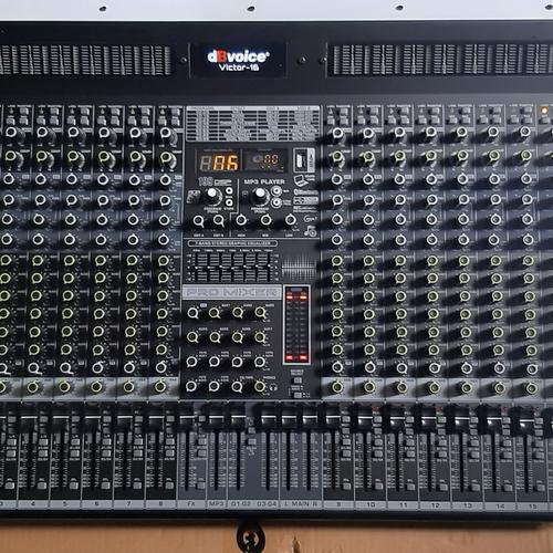 Jual mixer audio 16 channel original db voice victor 16 mixer karaoke ...