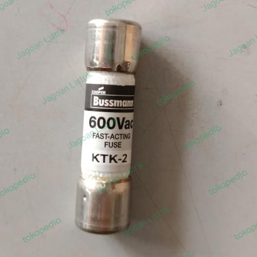 Jual FUSE KTK 2A Bussman KTK-2A 600VAC Fast Acting Fuse - Kota Surabaya ...
