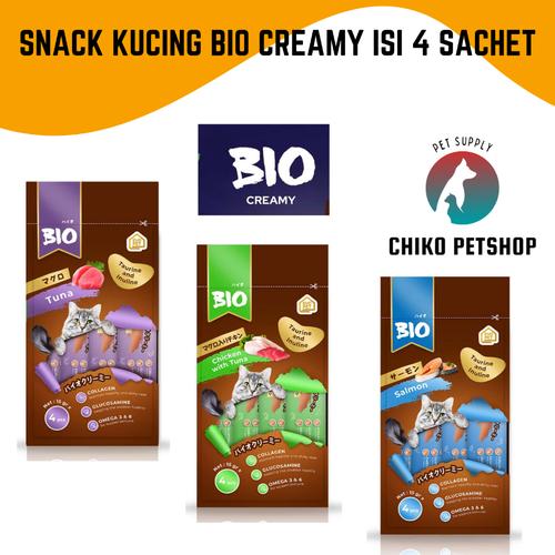 Jual BIO CREAMY TREATS Makanan / Snack Kucing ( isi 4 pcs) - TUNA ...