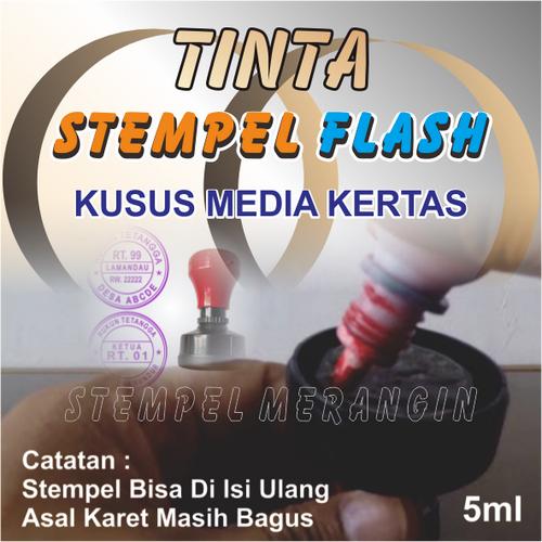 Jual Tinta Isi Ulang Stempel Flash Media Kertas 5ml - Kab. Merangin ...
