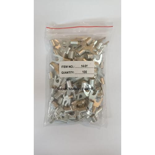 Jual Skun Y 14-6 POLOS / Skun Kabel Y14-6 / Skun Garpu / Skun U 14-6 ...