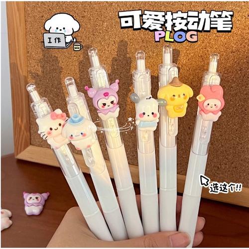 Jual Pulpen Lucu Tinta Hitam Sanrio Cinamoroll Kuromi Bolpen Cute ...