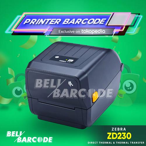 Promo Printer Barcode Zebra ZD 230 Cetak Label Auto Kalibrasi 203 dpi ...