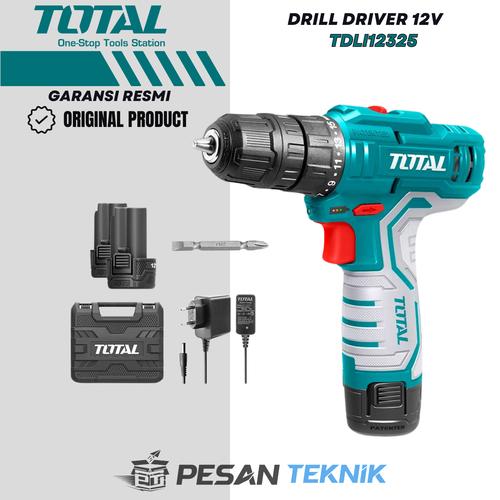Jual TOTAL Mesin Bor Baterai Cordless Drill Driver 12V TDLI12325 - Kota ...