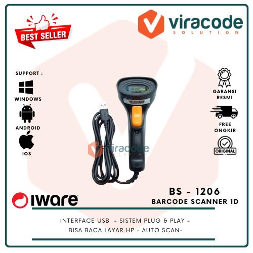 Jual Barcode Scanner Usb Bluetooth Wireless 1D/2D Auto Scan Iware R8 ...