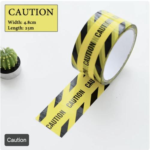 Jual Lakban Stiker Label Sticker Keep Out Caution Warning Do Not Enter - Caution - Jakarta Utara ...