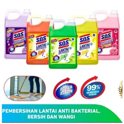 Jual SOS Pembersih Lantai / Floor Cleaner 4 Liter - Apel - Jakarta ...