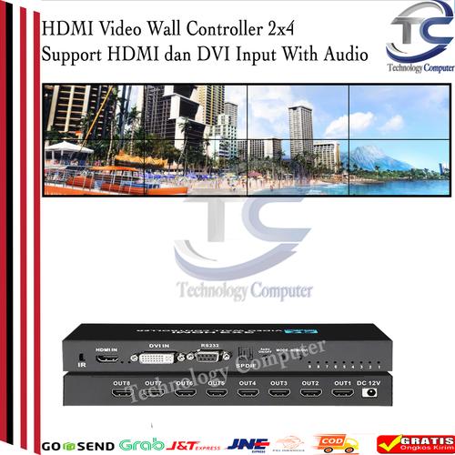 Jual 2x4 Videowall Controller (Menggabungkan 8 TV Jadi 1 Gambar Besar ...