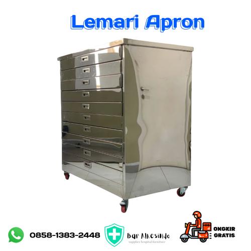 Jual Lemari Apron Stainless 10 Laci | Lemari Apron Radiologi Stainless ...