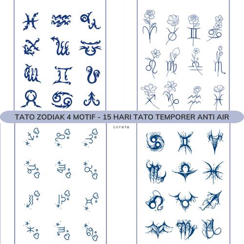 Jual Sticker tato zodiak tato zodiac tato temporer anti air tato fruit ...