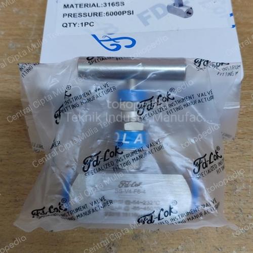 Jual Needle Valve Drat 1/4" inch NPT Stainless Ss316 Class 6000Psi ...